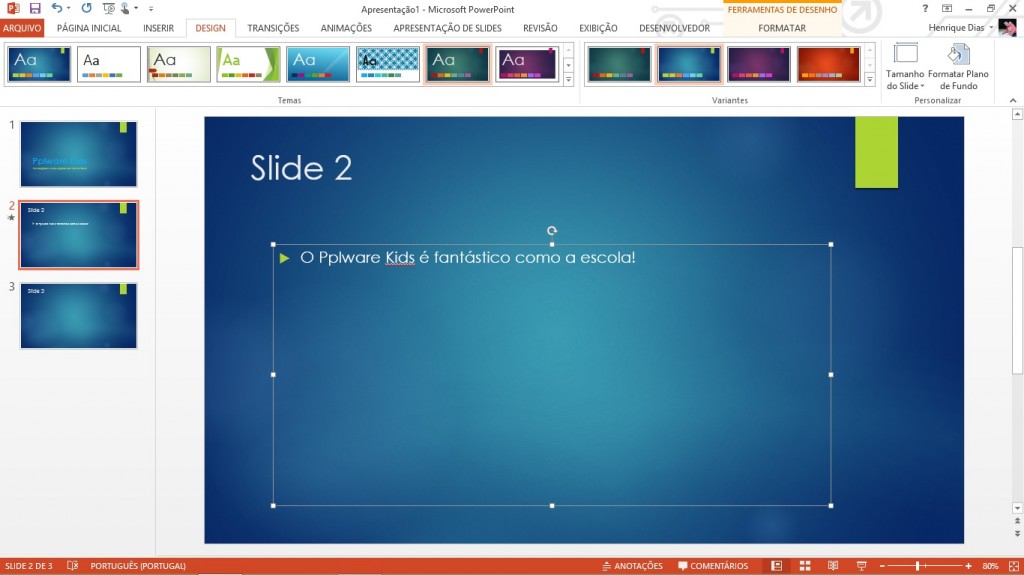 Passo 2 -> Agora navega até à aba Animações.